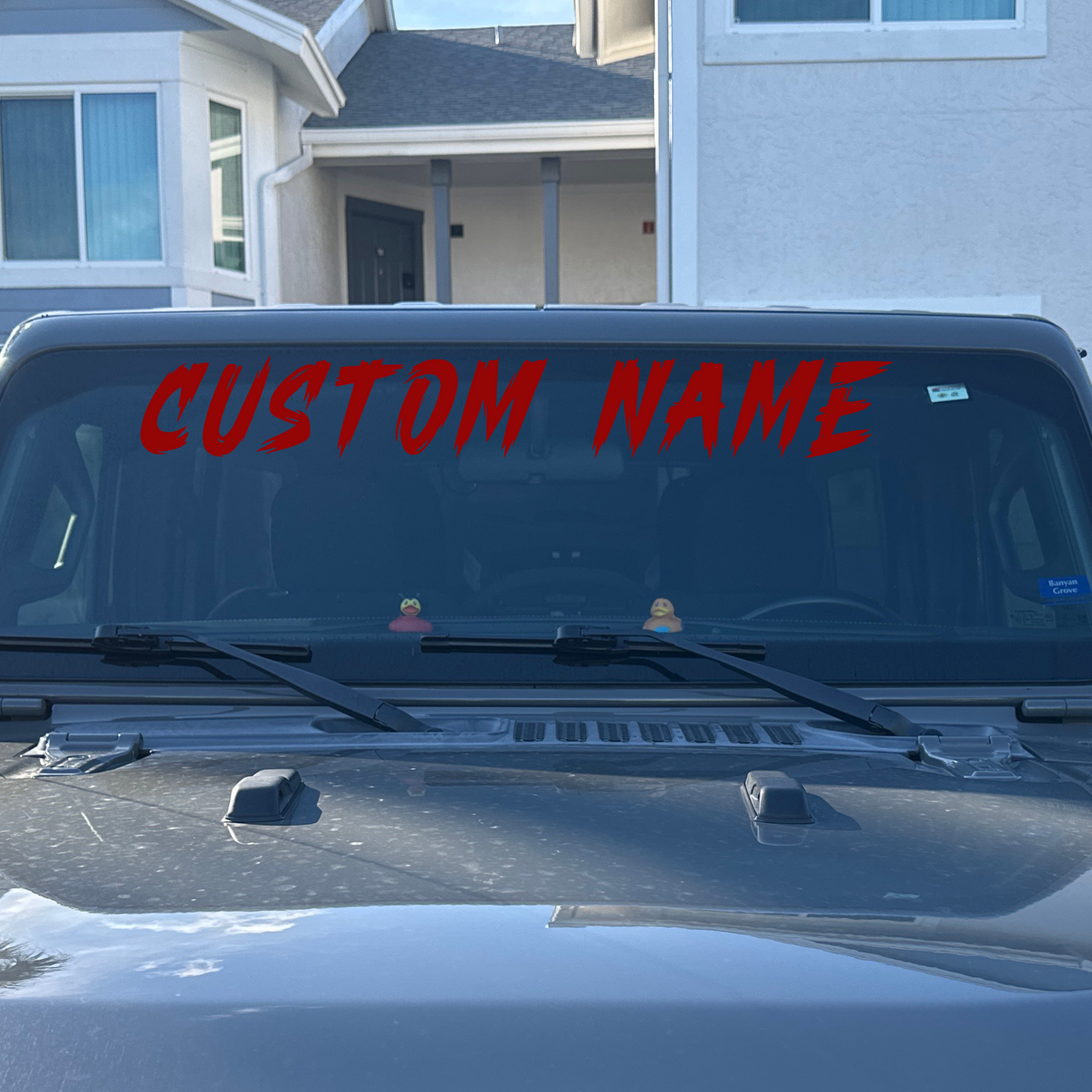 Custom Windshield Banner - You Customize It! – That’s Ducked Up