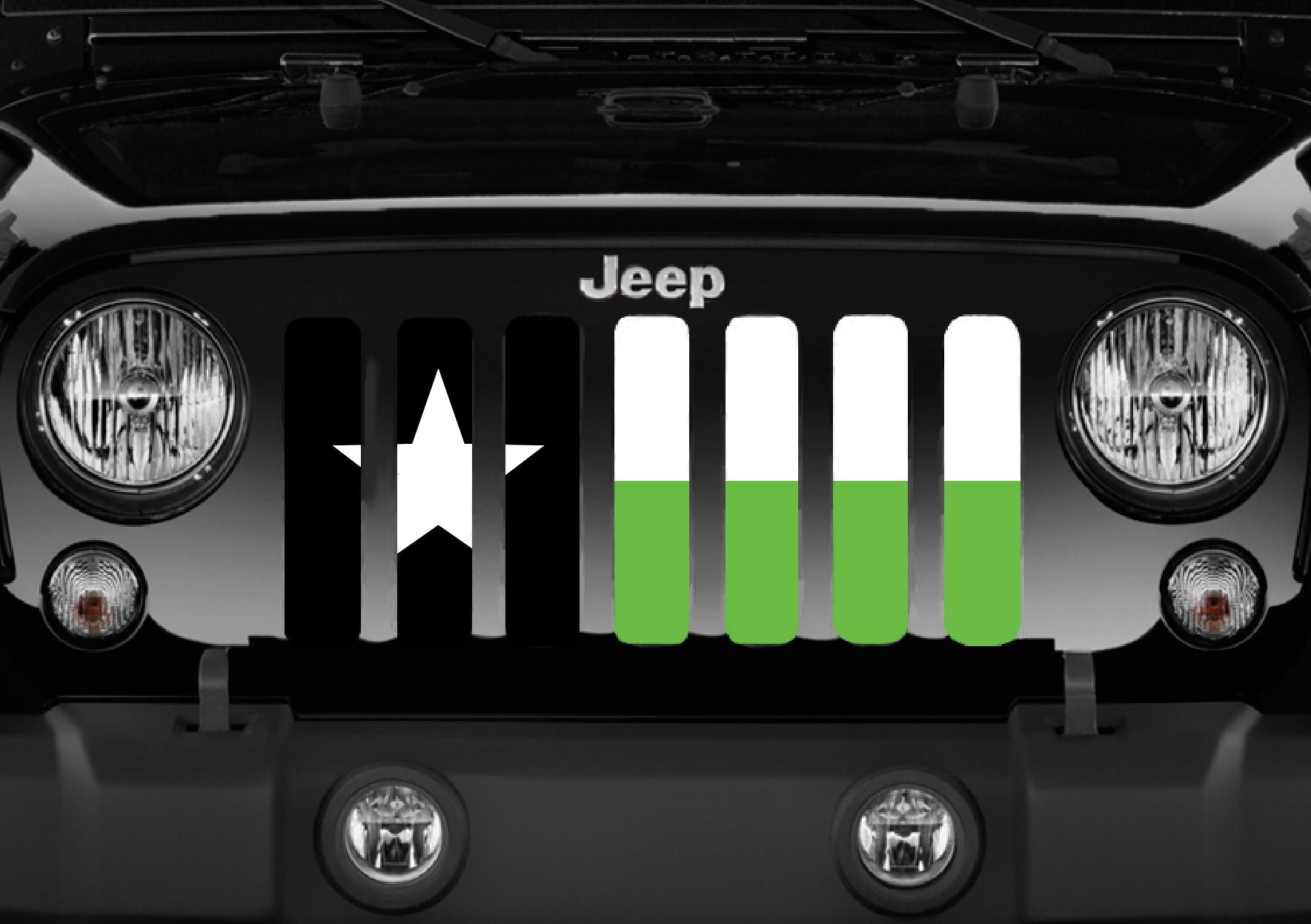 Texas Lime State Flag Grille Insert – That’s Ducked Up