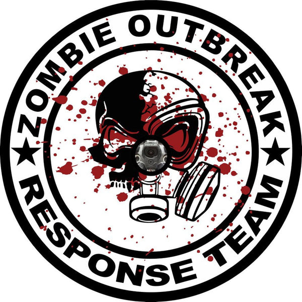 Zombie Outbreak Response Team Skull Gas Mask Spare Tire Cover – That’s ...