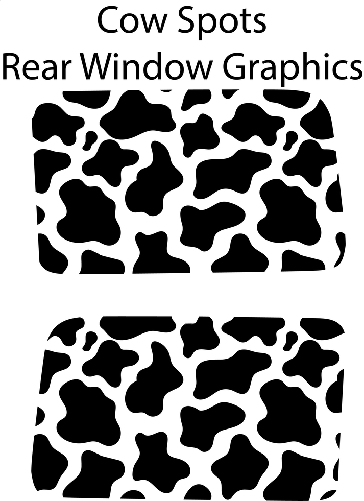 Cow Spots Rear Windows Graphics – That’s Ducked Up